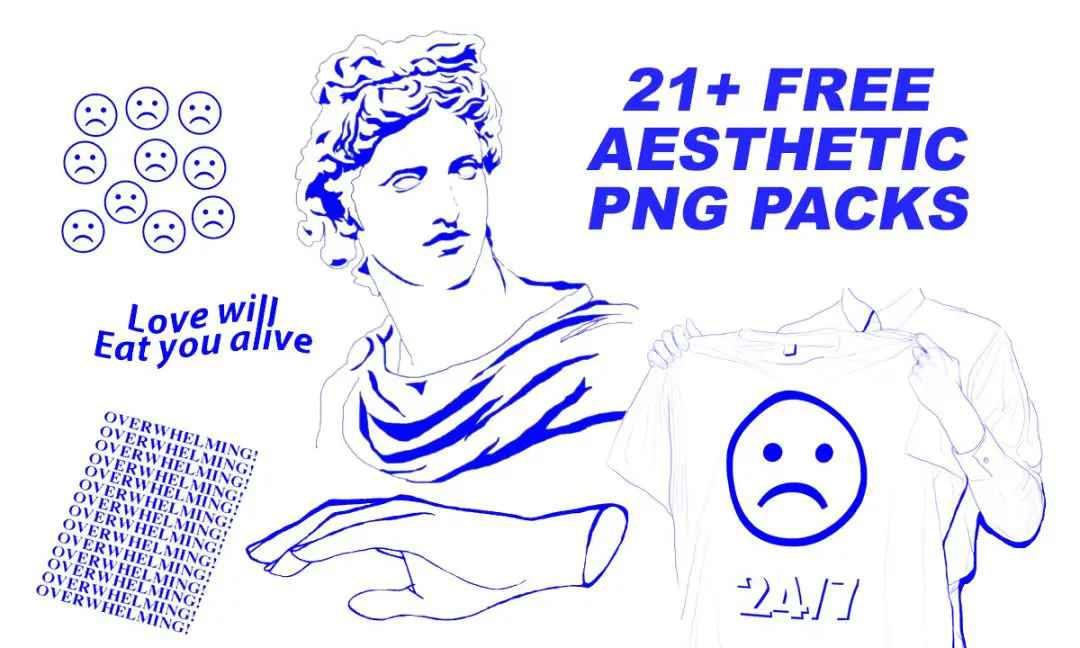 21+ Free Aesthetic PNG packs - Hipsthetic