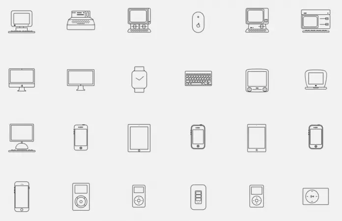 11+ Essential Apple Device, UI and UX Vector Icon Sets - Hipsthetic