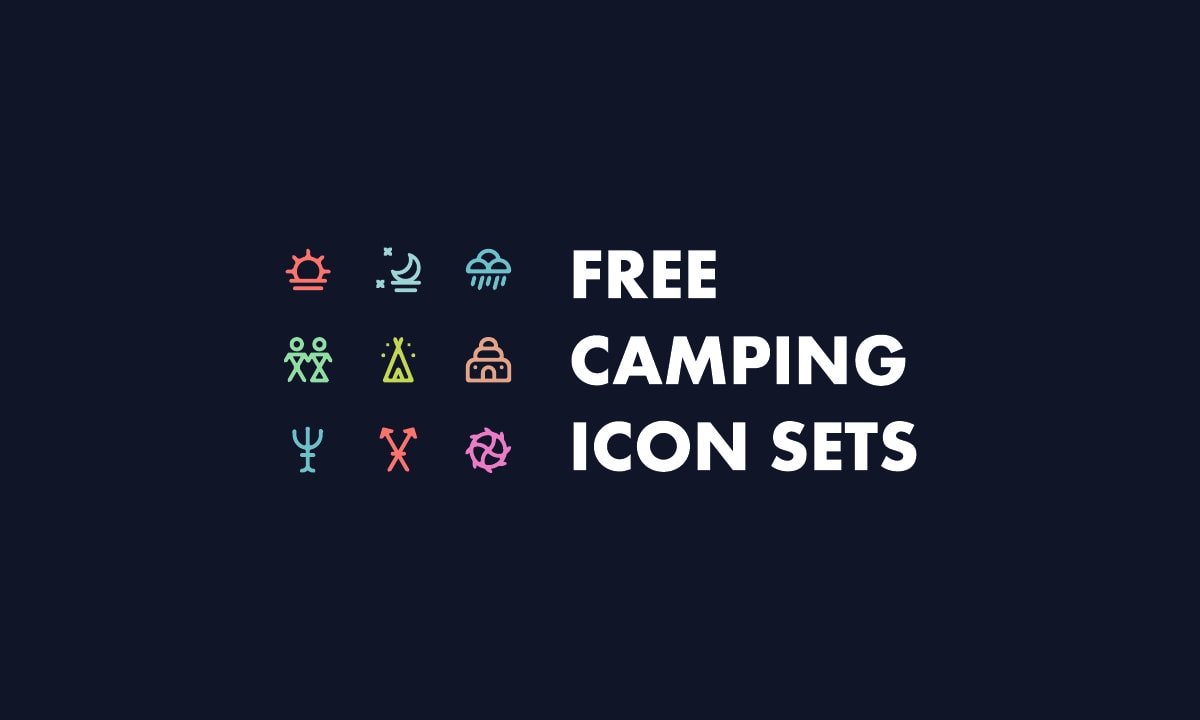 9+ Free Camping Vector Icon Sets - Hipsthetic