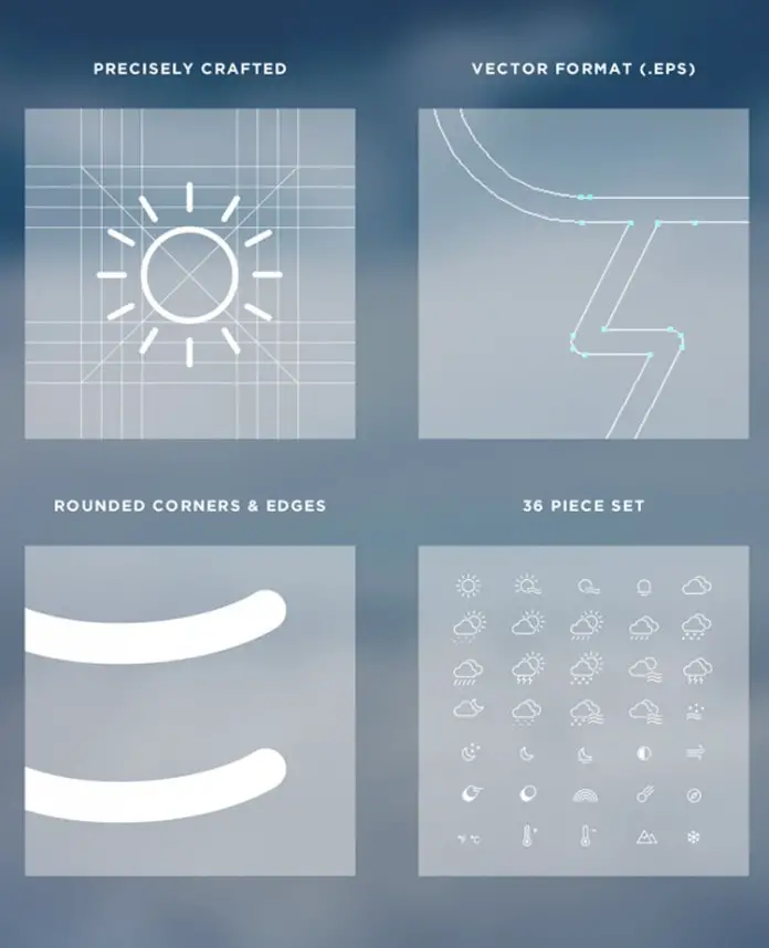 The Best 17+ Free Weather Vector Icon Sets - Hipsthetic