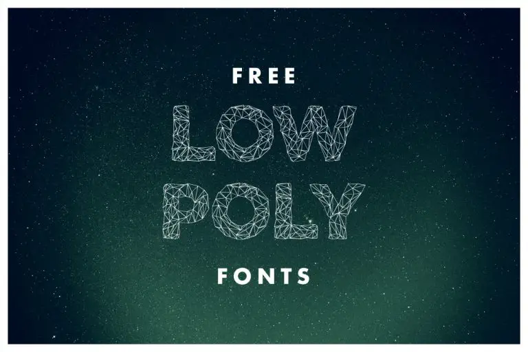 11+ Free Low Poly Fonts - Hipsthetic