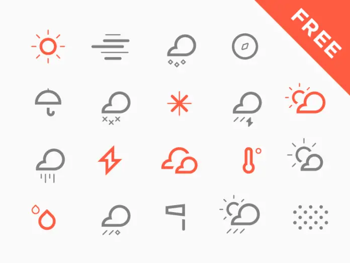 The Best 17+ Free Weather Vector Icon Sets - Hipsthetic