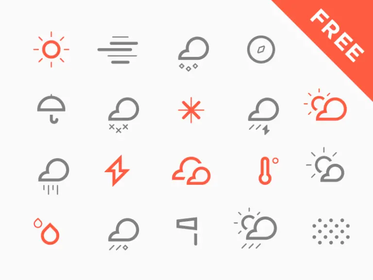 The Best 17+ Free Weather Vector Icon Sets - Hipsthetic