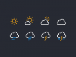 The Best 17+ Free Weather Vector Icon Sets - Hipsthetic