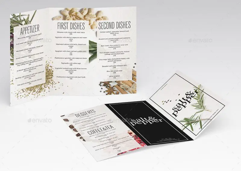 Unique Menu Templates That Will Leave you Hungry for More - Hipsthetic