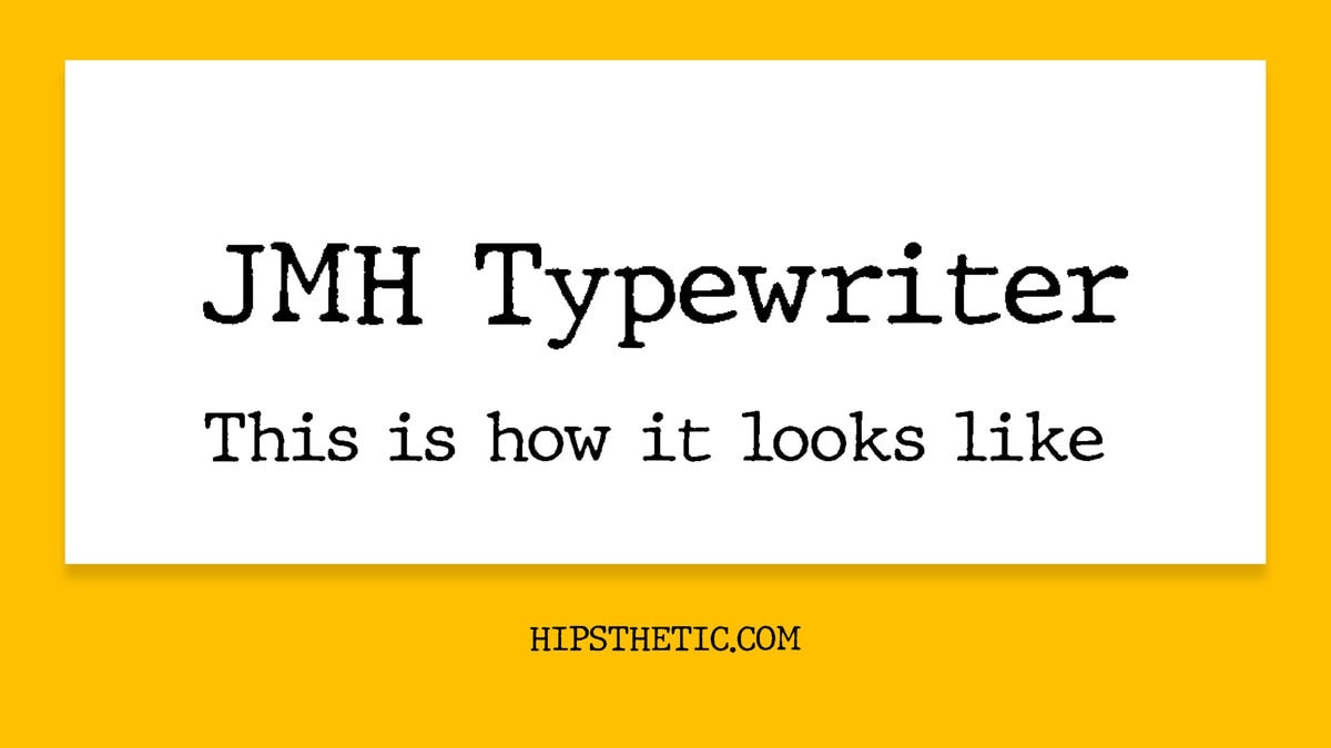 Best Typewriter Fonts on Word - Hipsthetic