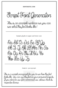 Cursive Fonts Copy and Paste - Hipsthetic