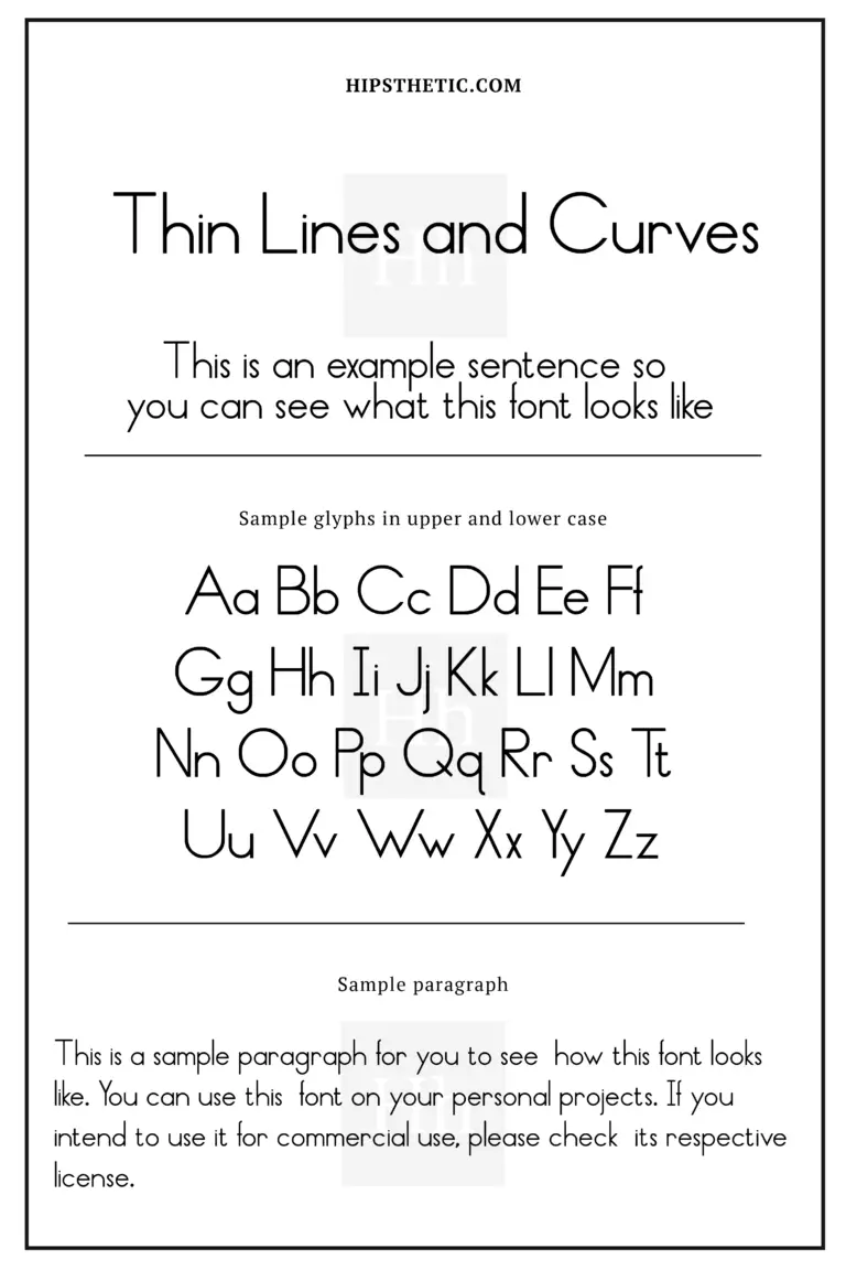 15 Thin Clean Fonts You Need to Know About - Hipsthetic