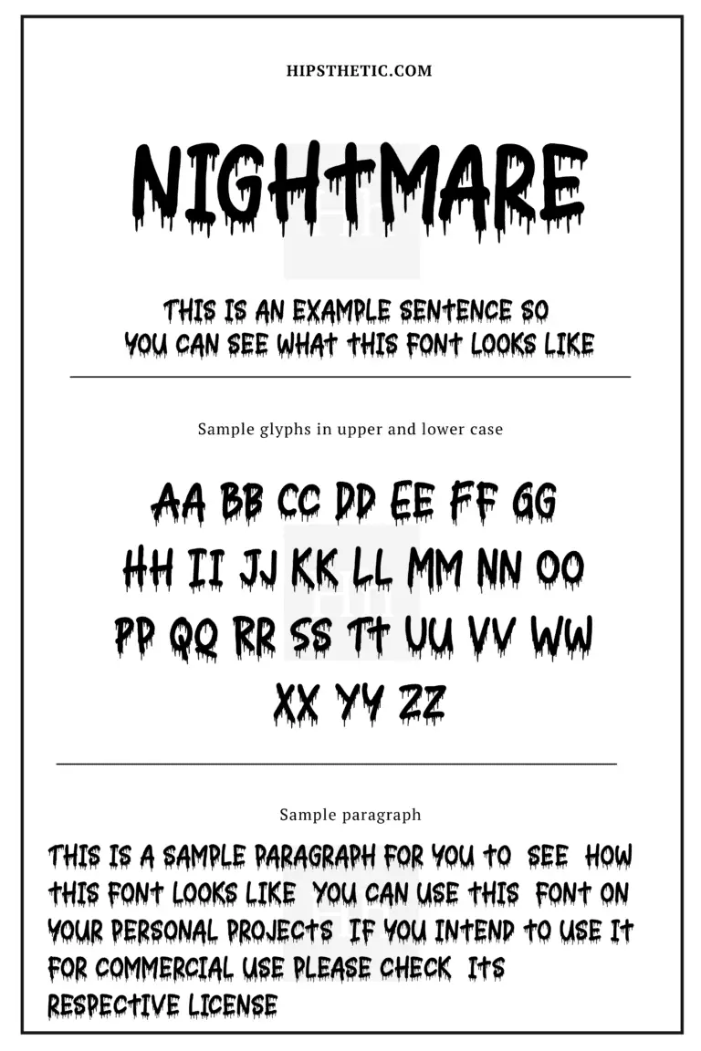 Halloween Fonts for Word - Hipsthetic