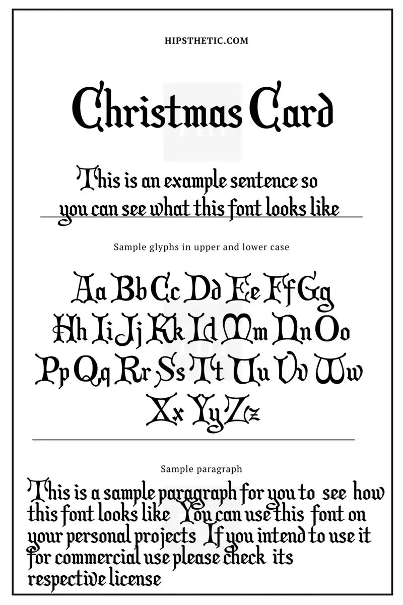 FREE Christmas Fonts for Cards - Hipsthetic